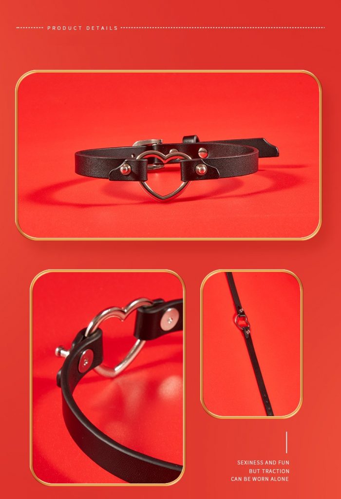 Love Heart shaped Collar | VibratorToyX
